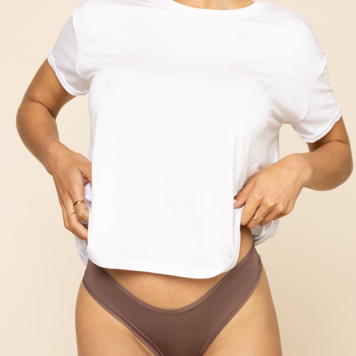 Next to Nothing Thong Panty - Dark Mocha – POPFLEX®