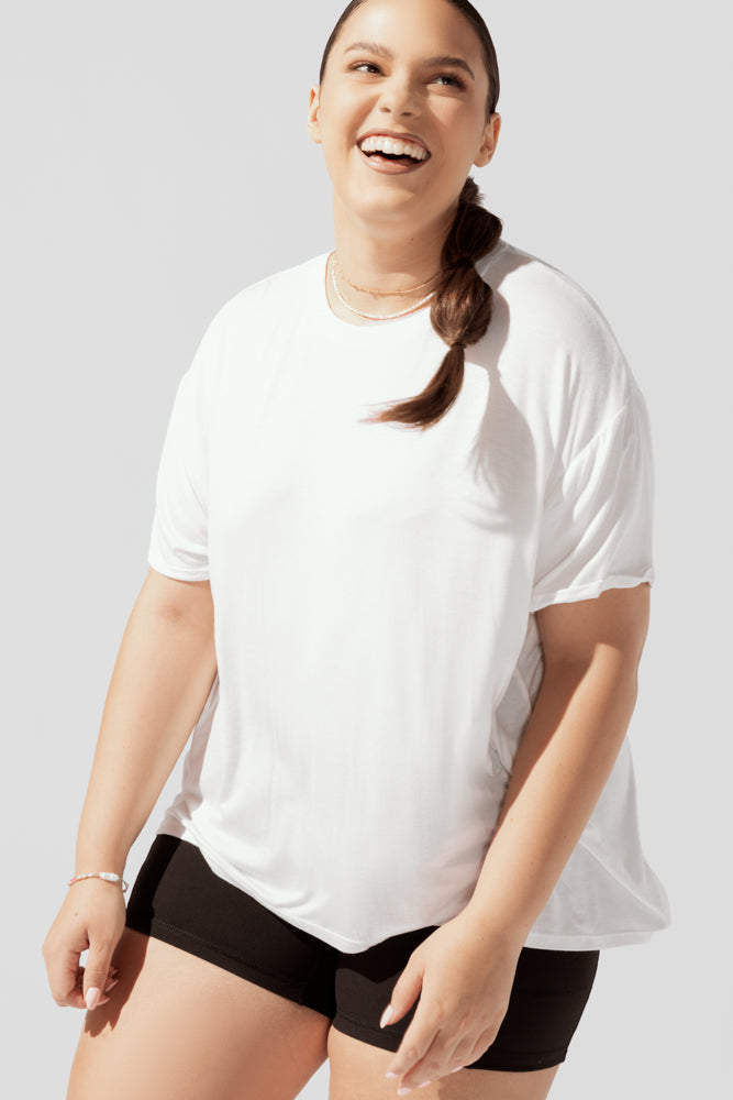 Perfect Boyfriend Tee - White – POPFLEX®