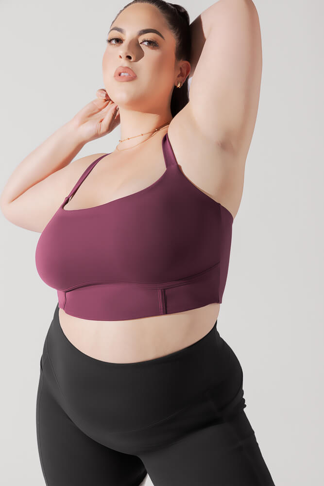 Daphne Corset Crop Top - Plum – POPFLEX®