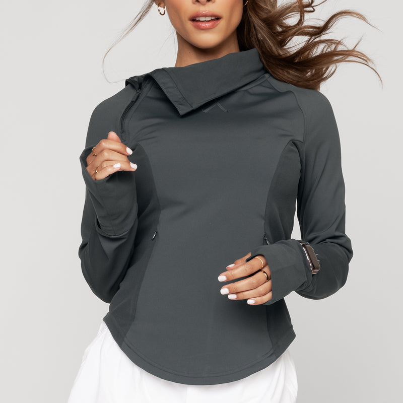 Chasing Pavements Mockneck Pullover – POPFLEX®