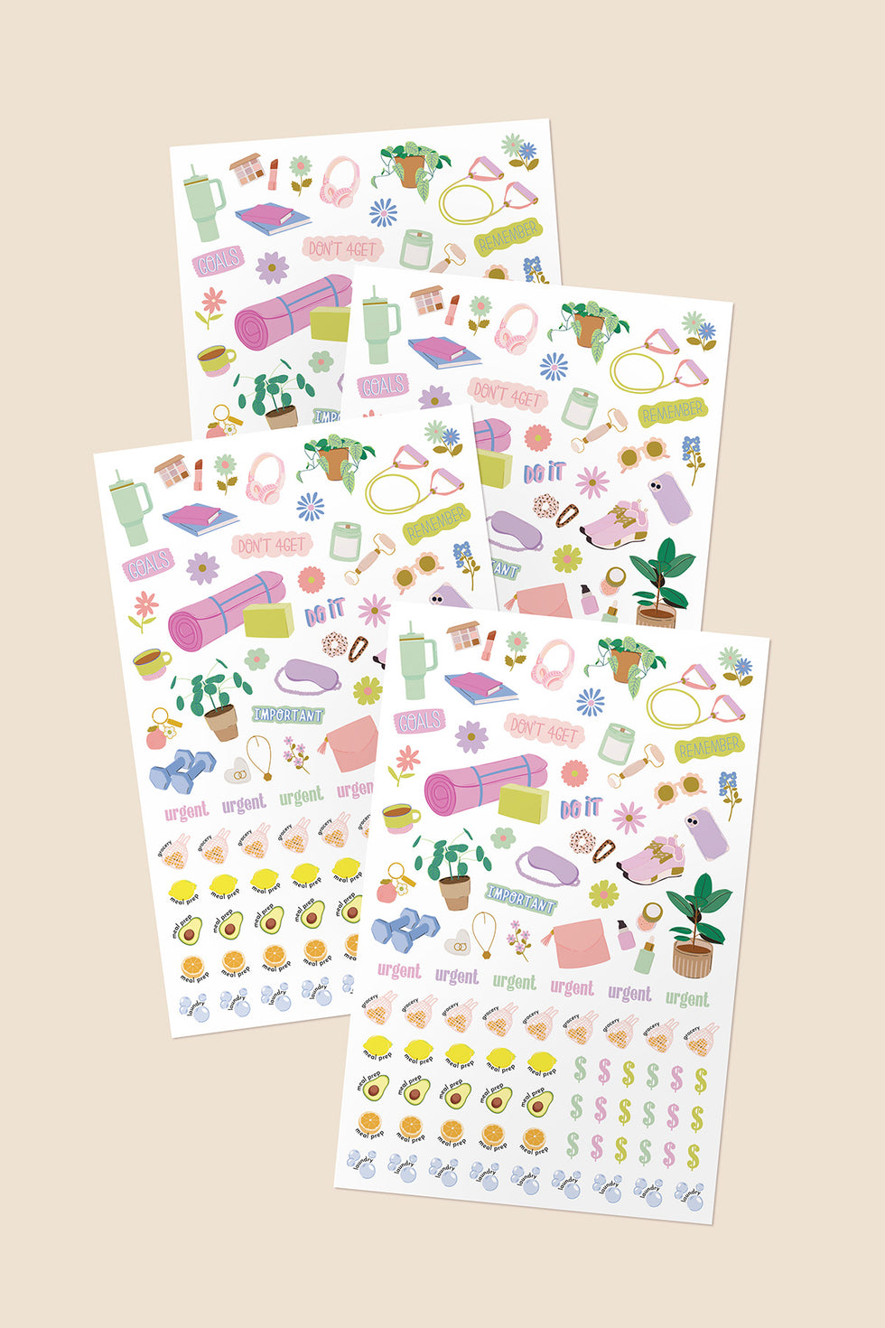 2026 Fit Planner + Stickers - Black Metallic – POPFLEX®