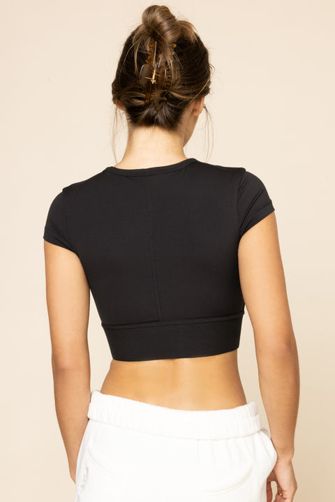 Baby Crop Tee - Black – POPFLEX®