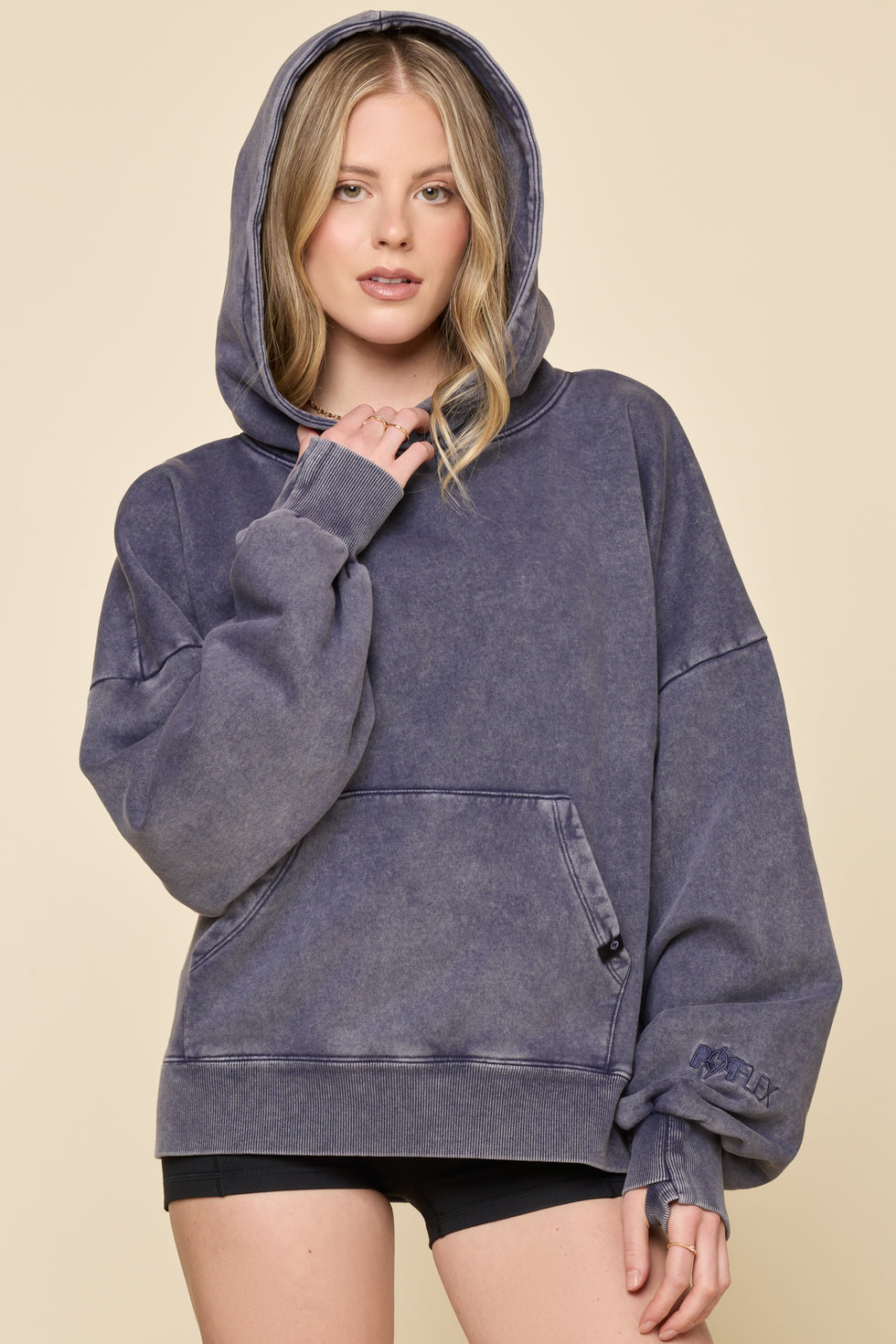 Boxy Boyfriend Hoodie - Vintage Navy – POPFLEX®