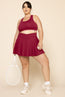 Crisscross Hourglass® Twirl Skort - Ruby – POPFLEX®