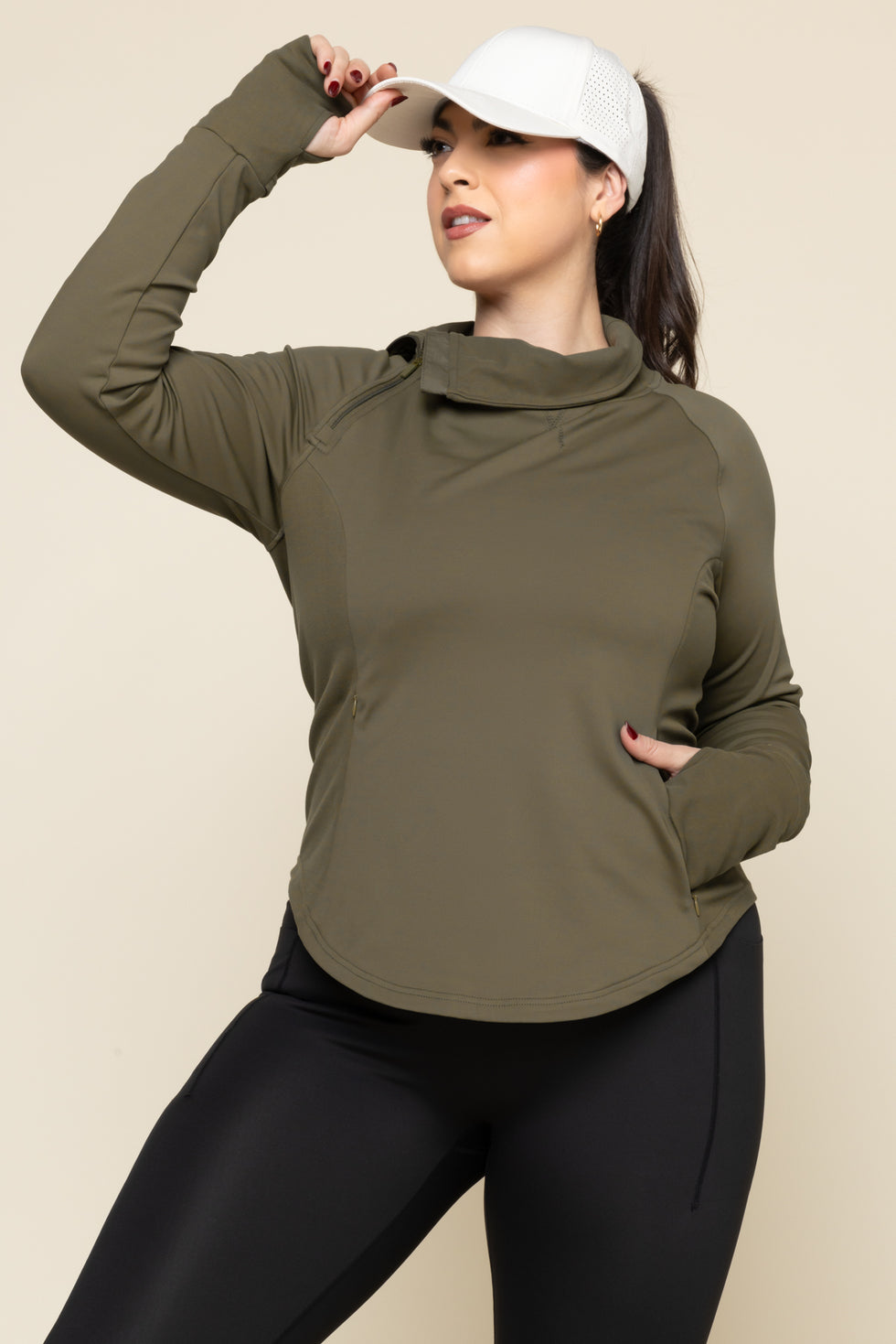 Chasing Pavements Mockneck Pullover – POPFLEX®
