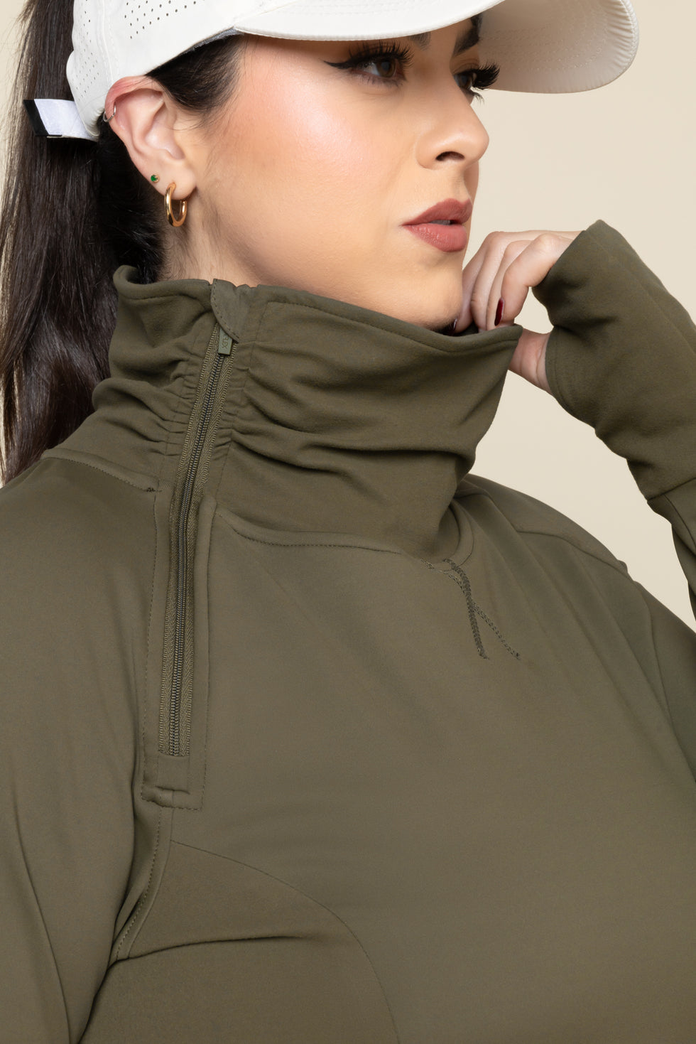 Chasing Pavements Mockneck Pullover - Grasshopper – POPFLEX®