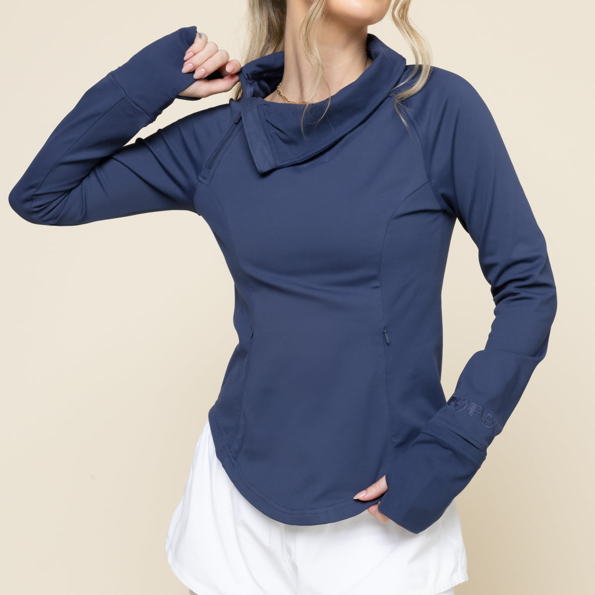 Chasing Pavements Mockneck Pullover - Night Sky – POPFLEX®