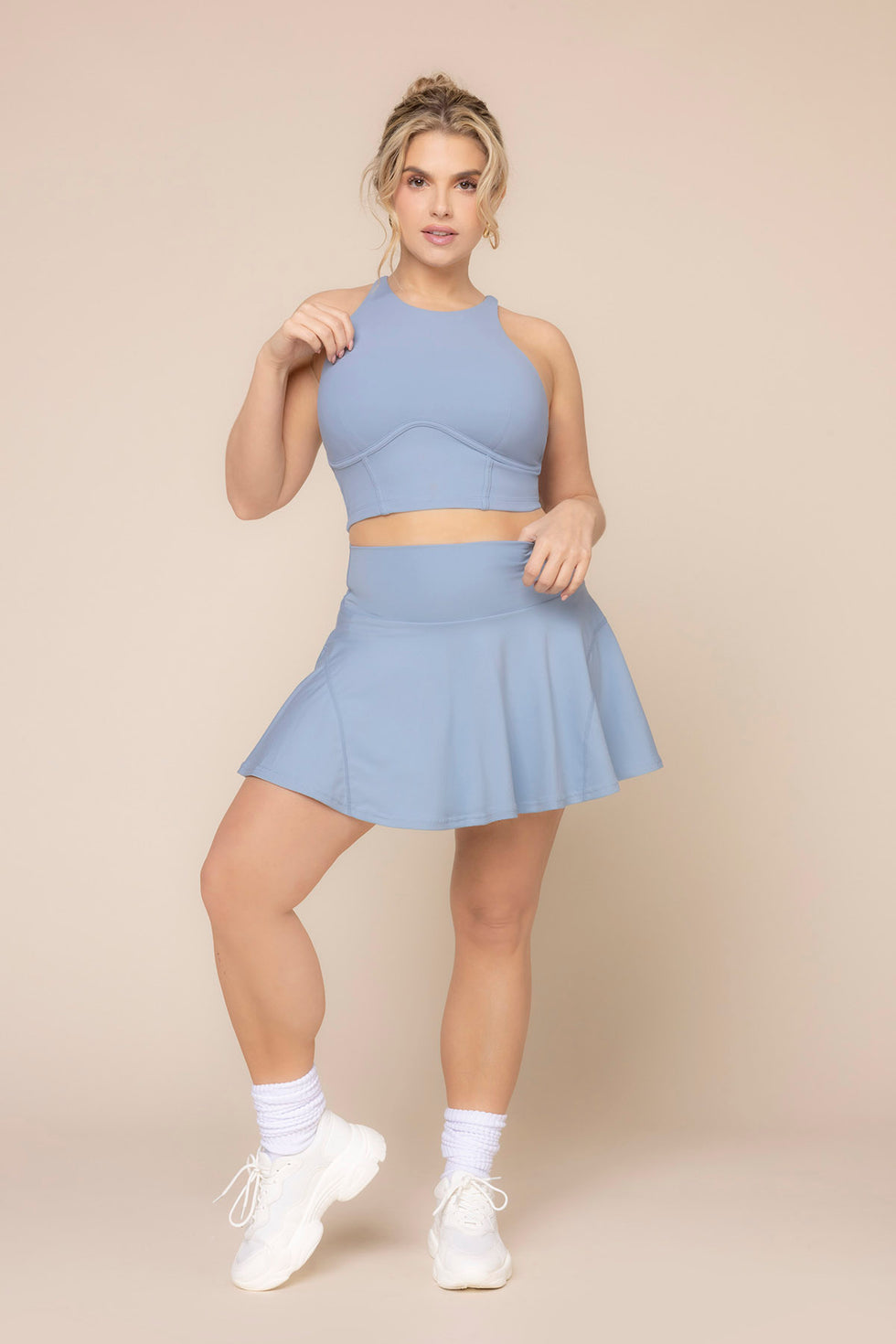 Twirl Skort - Blue Storm – POPFLEX®