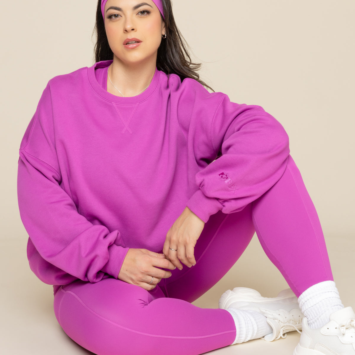 Cloud Crewneck Sweater - Royal Orchid – POPFLEX®