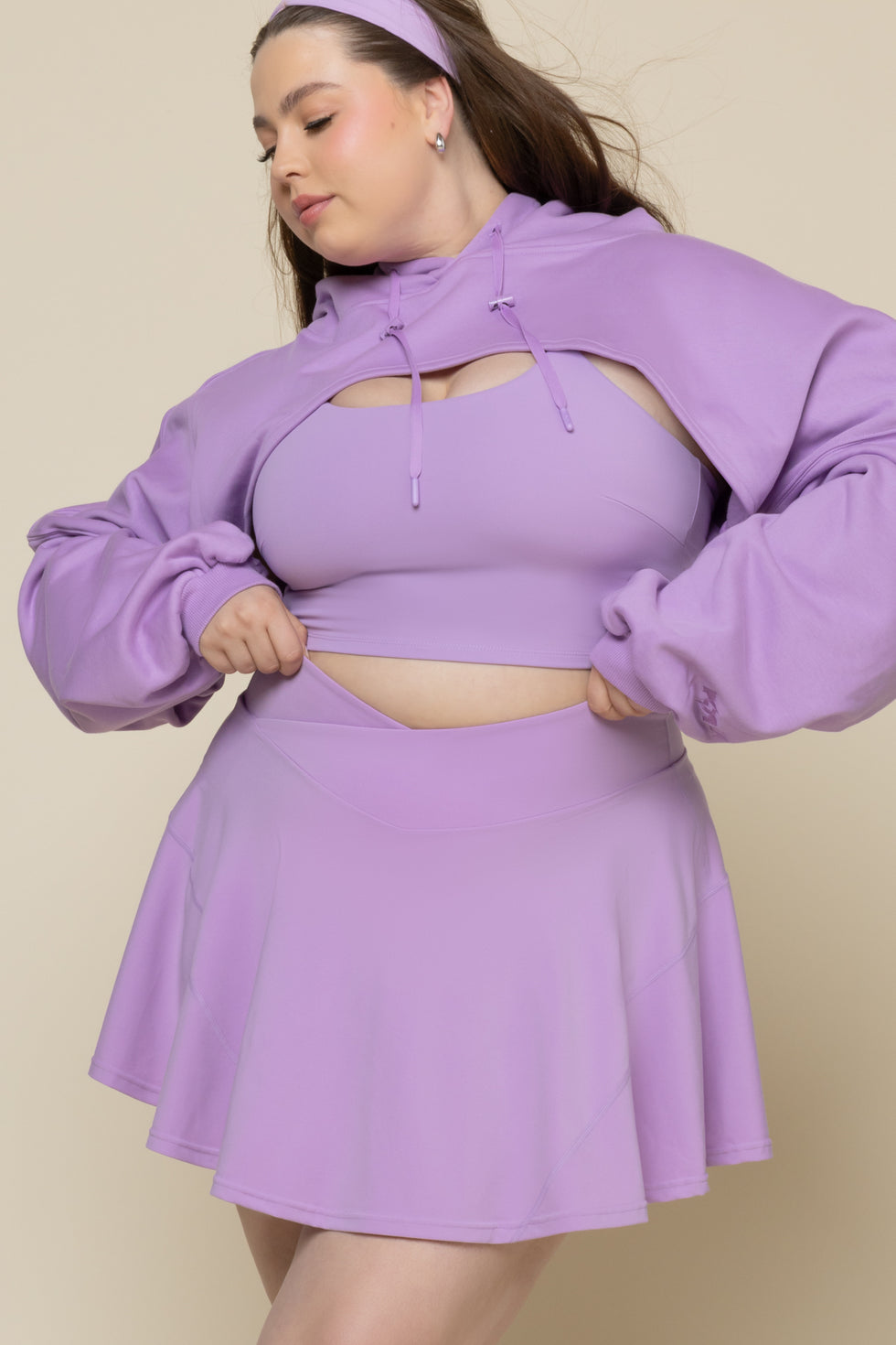 Crisscross Hourglass® Twirl Skort - Mystic Purple – POPFLEX®