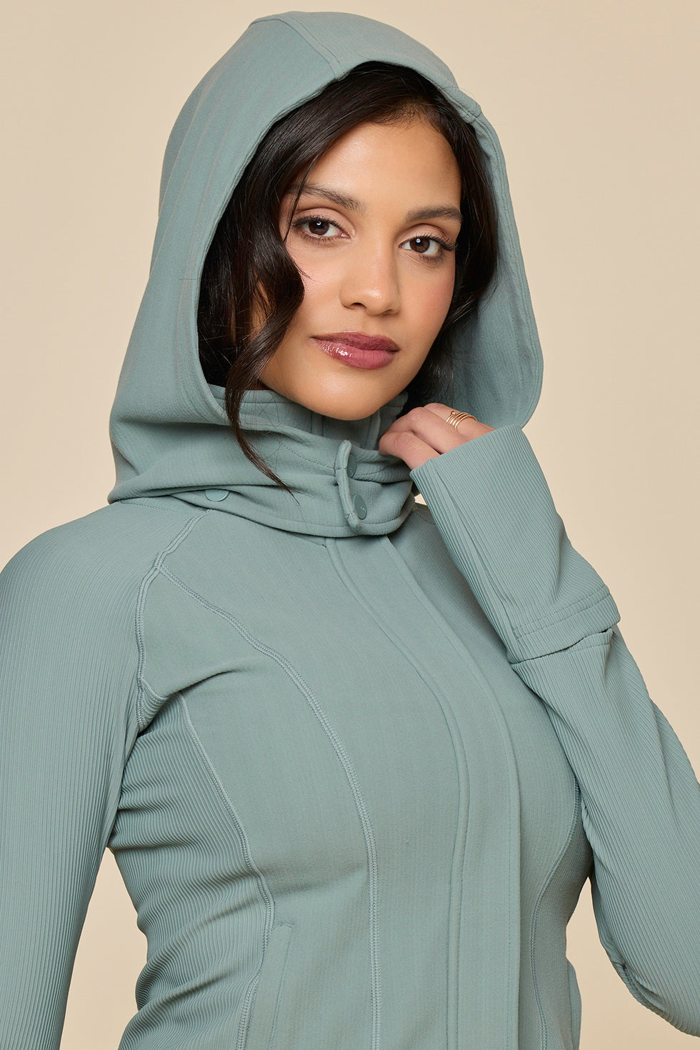 Corset Zip Jacket - Fog Green – POPFLEX®