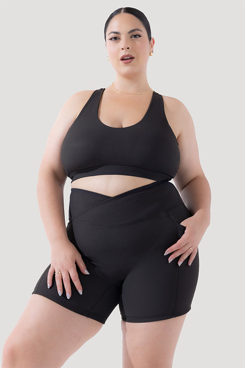 Deep Darling Bra (Ribbed) - Dark Charcoal – POPFLEX®