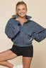 Cloud Bomber Jacket - Denim Blue – POPFLEX®