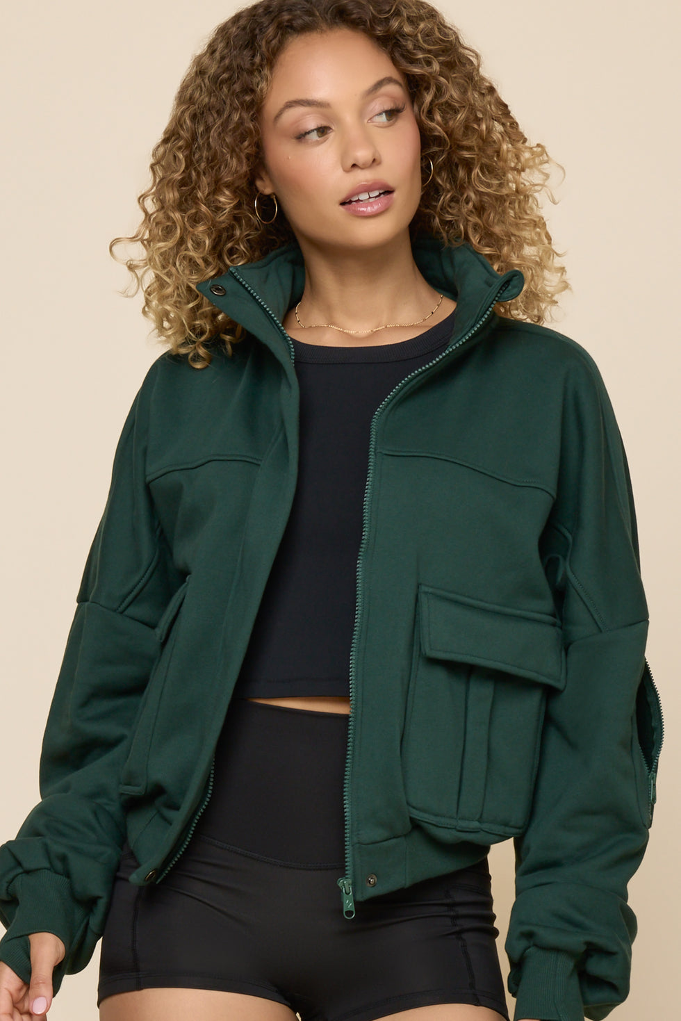 Cloud Bomber Jacket - Game Time Green – POPFLEX®