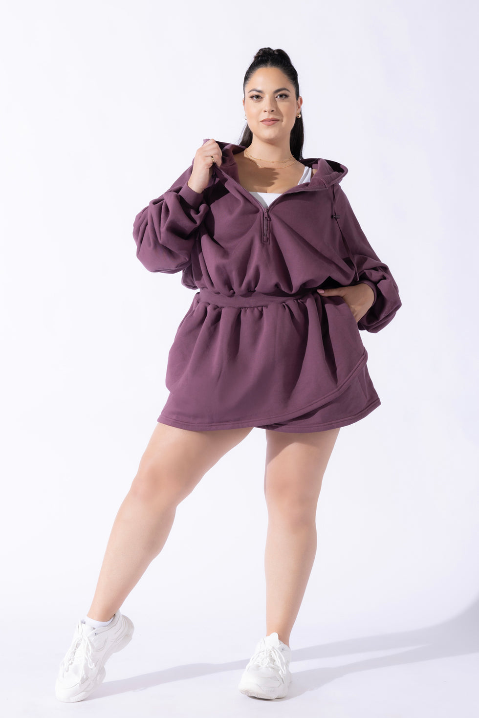Game Day Dress - Deep Plum – POPFLEX®