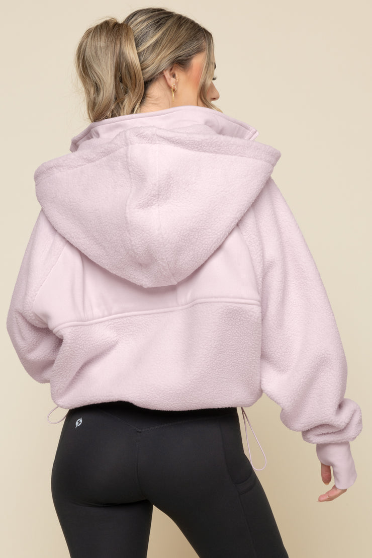 Find Your Inner Fleece Jacket - Soft Lilac – POPFLEX®