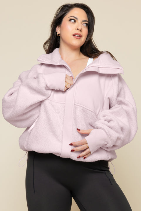 Find Your Inner Fleece Jacket - Soft Lilac – POPFLEX®