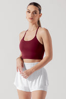 Flexy Crop Top - Crimson – POPFLEX®