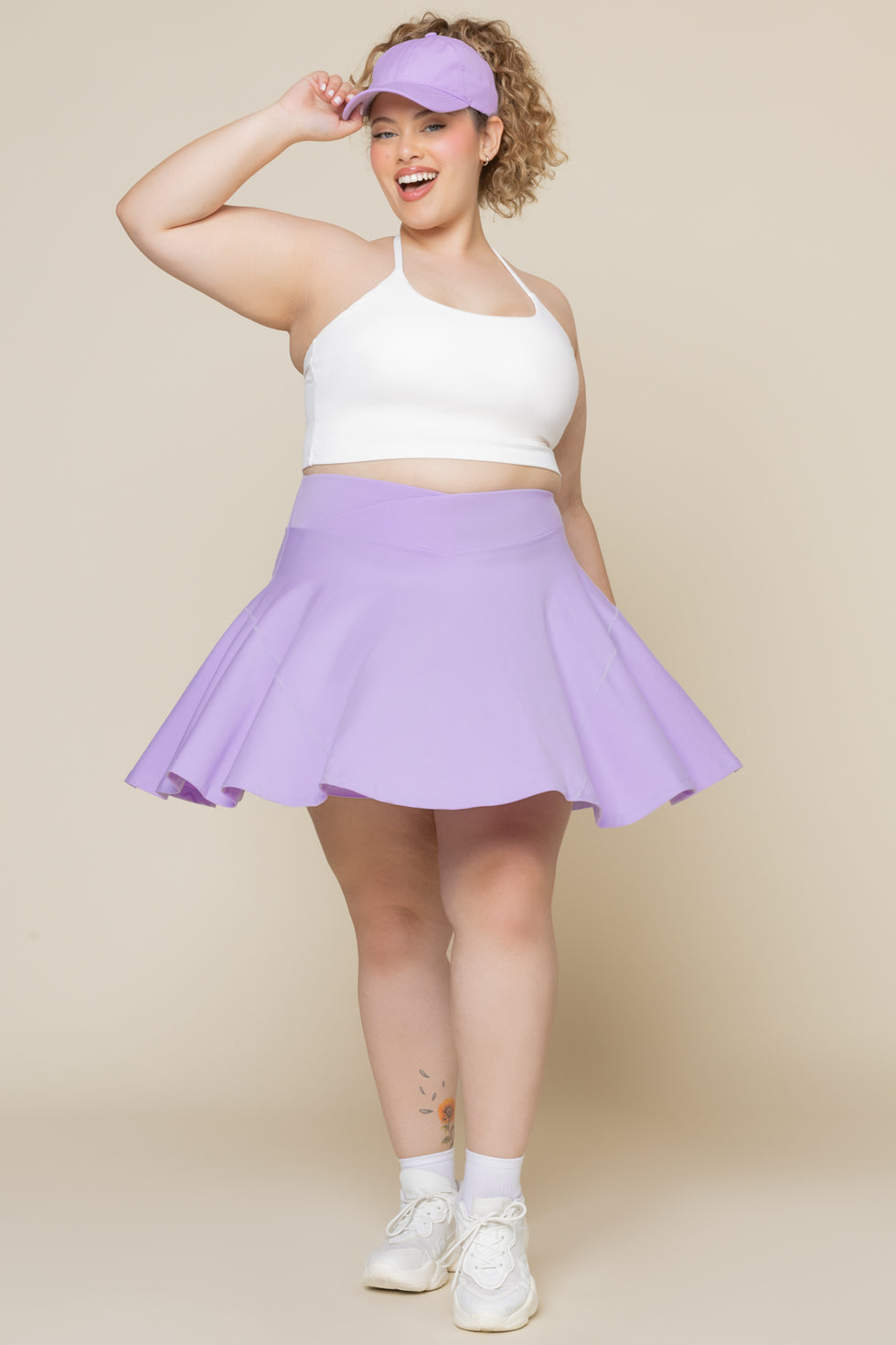 Crisscross Hourglass® Twirl Skort (Longer) - Digital Lavender – POPFLEX®