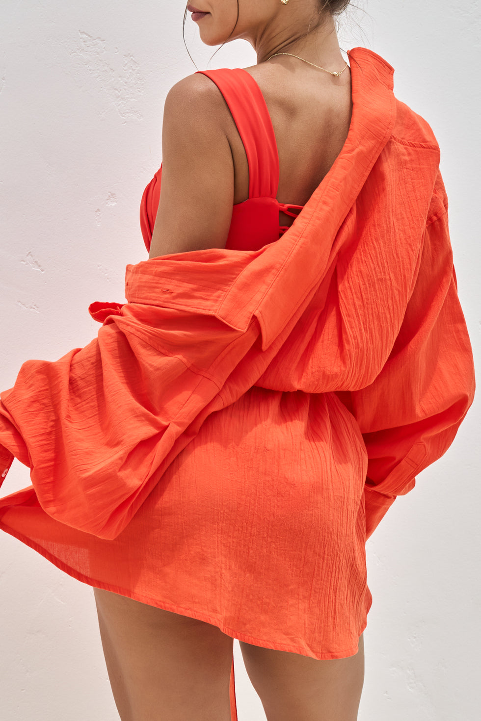 I Need a Vacation Shirt Dress - Poppy – POPFLEX®
