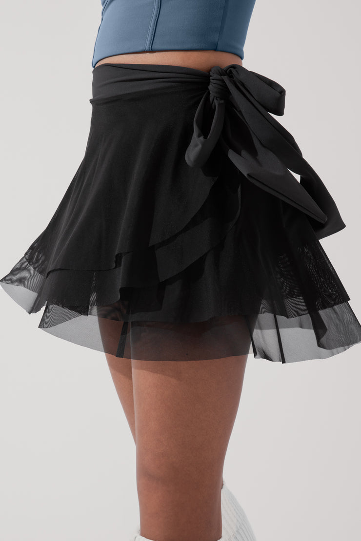 Juliet Wrap Skort - Black – POPFLEX®