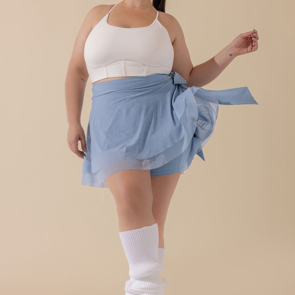 Juliet Wrap Skort - Blue Storm – POPFLEX®