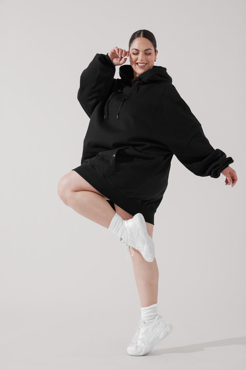 Long Cloud Hoodie - Black – POPFLEX®