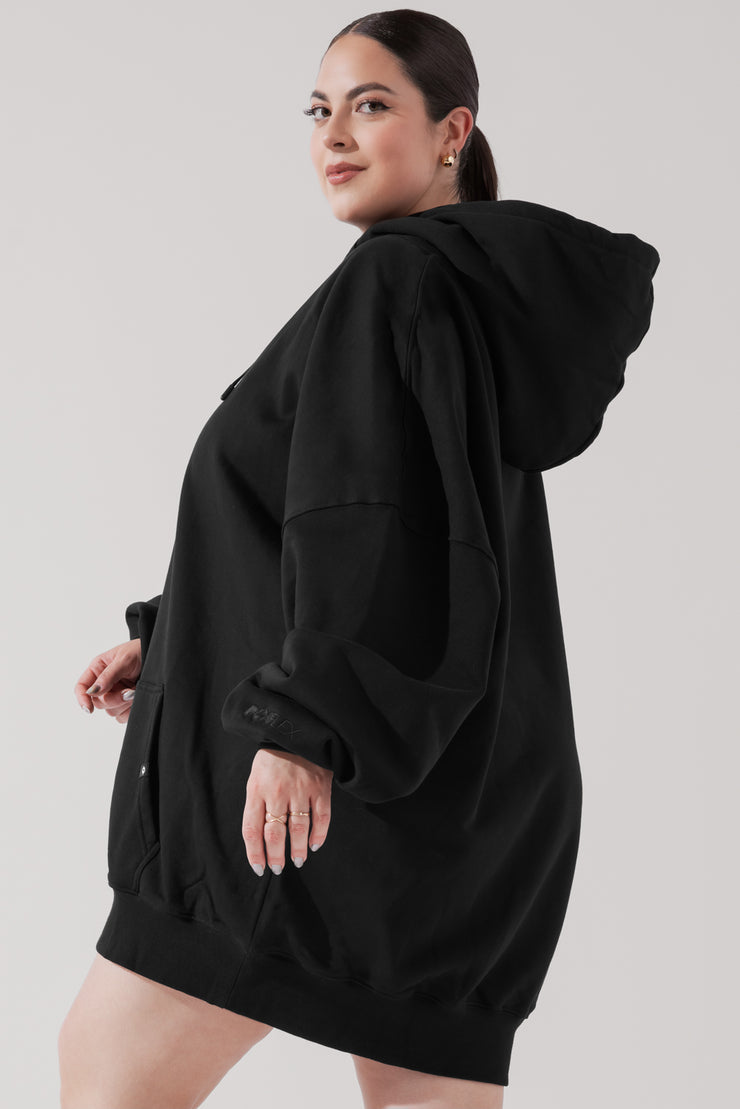 Long Cloud Hoodie - Black – POPFLEX®