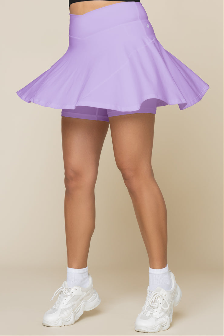Crisscross Hourglass® Twirl Skort (Longer) - Digital Lavender – POPFLEX®