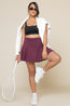 Twirl Skort (Longer) - Plum – POPFLEX®