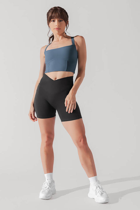 Daphne Corset Crop Top - Indigo Teal – POPFLEX®