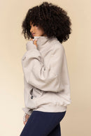 Ooey Gooey Half Zip Sweater - Silver Birch – POPFLEX®