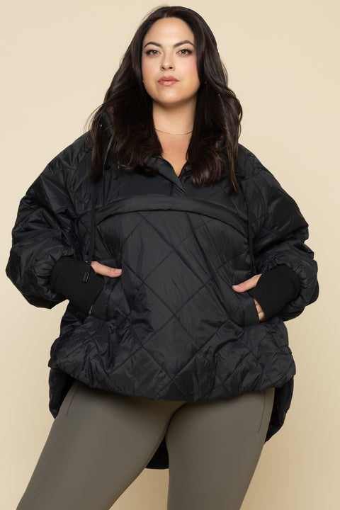 Pillow Packable Puffer Jacket - Black – POPFLEX®