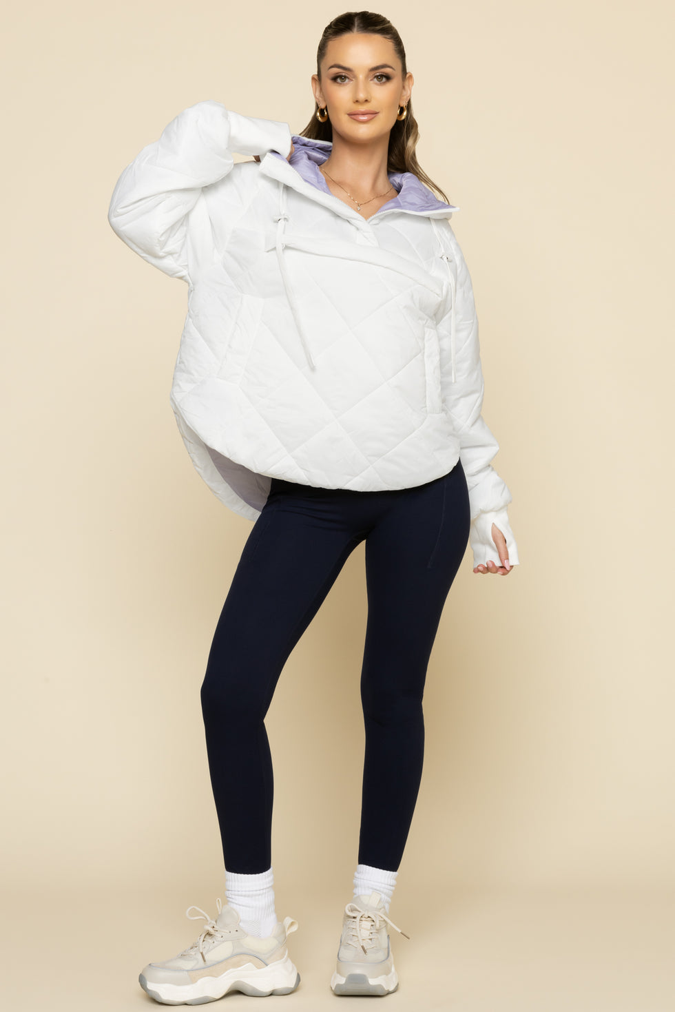 Pillow Packable Puffer Jacket - White – POPFLEX®
