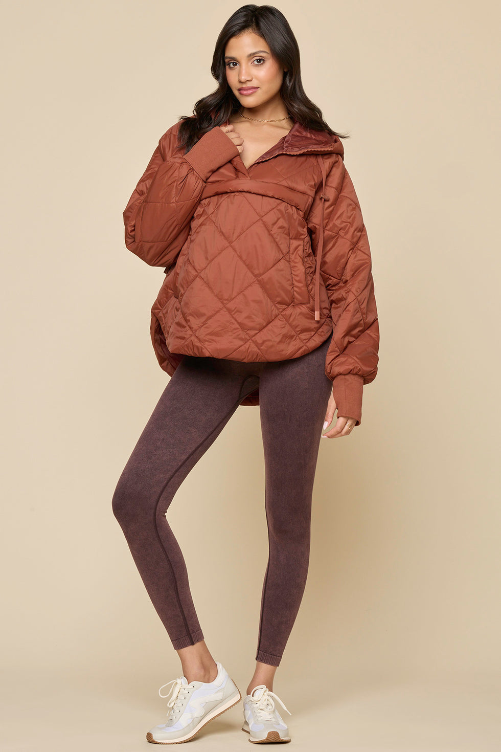 Pillow Packable Puffer Jacket - Burnt Sienna – POPFLEX®