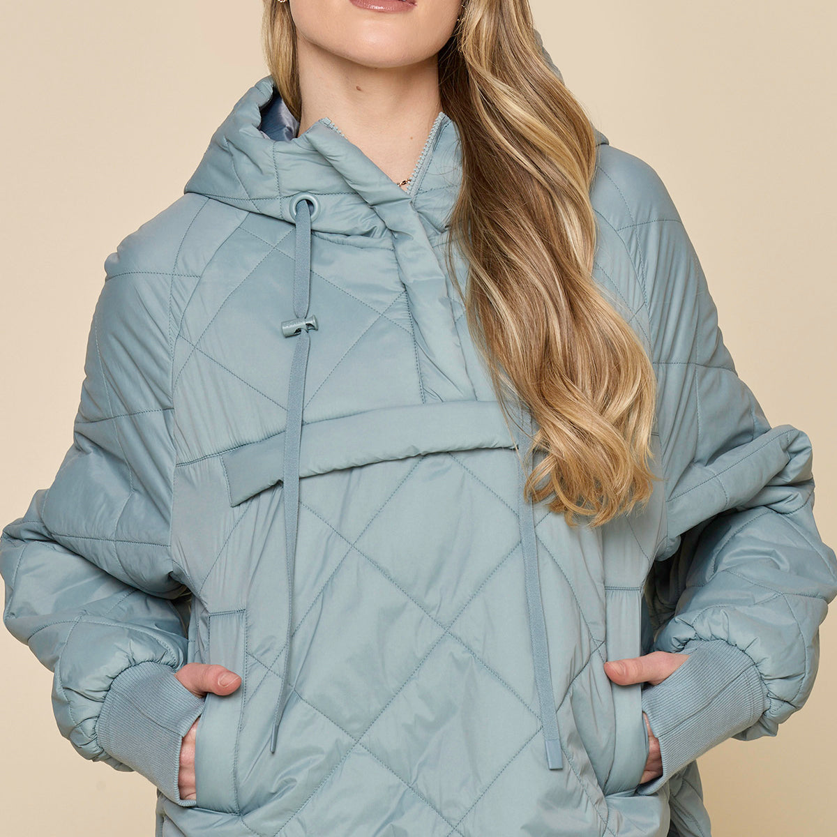 Pillow Packable Puffer Jacket - Cloudy Blue – POPFLEX®
