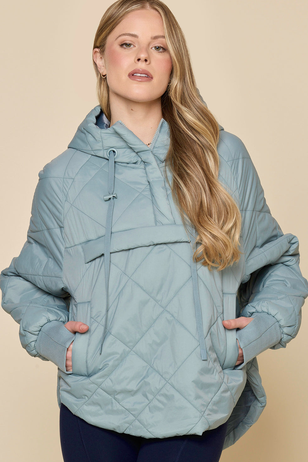Pillow Packable Puffer Jacket - Cloudy Blue – POPFLEX®