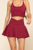 Crisscross Hourglass® Twirl Skort - Ruby – POPFLEX®