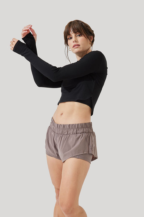 Refine Long Sleeve Top - Black – POPFLEX®