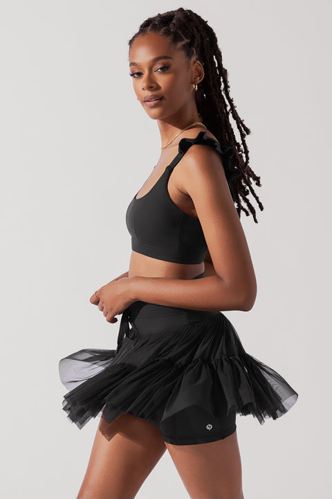 Romance Ruffle Bra - Black – POPFLEX®