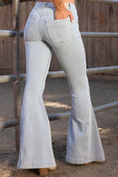 Superstretch Bell Bottom Jeans - Light Wash – POPFLEX®