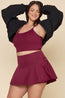 Twirl Skort - Crimson – POPFLEX®