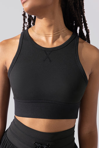 Sweat Sesh Crop Top - Black – POPFLEX®