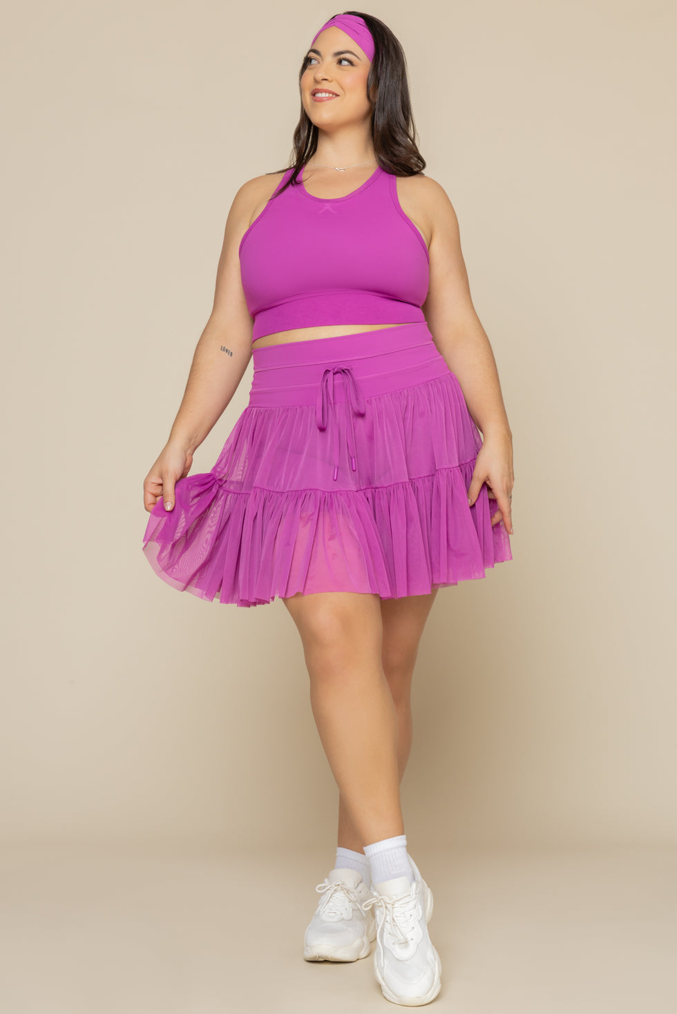 Sweat Sesh Crop Top - Royal Orchid – POPFLEX®