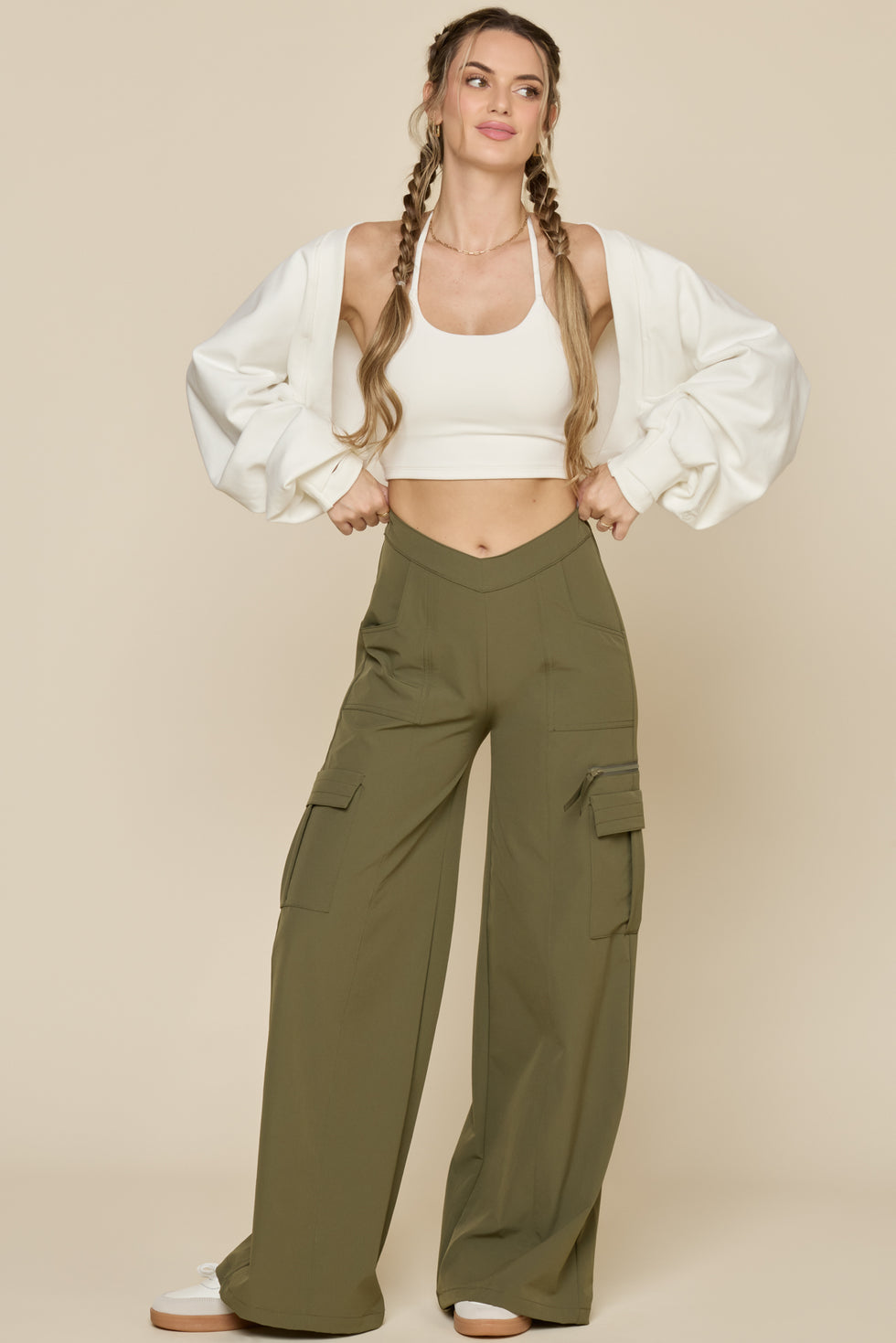 Y2K Cargo Pant - Dark Olive – POPFLEX®