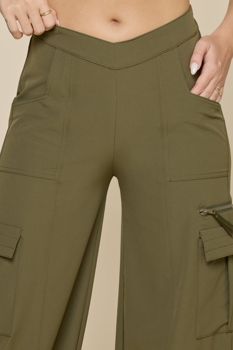 Y2K Cargo Pant - Dark Olive – POPFLEX®