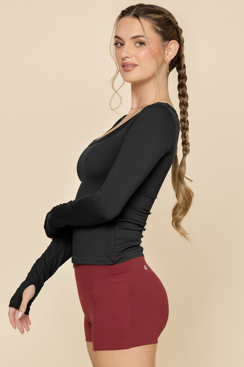 Your Favorite Reversible Long Sleeve Top - Black – POPFLEX®