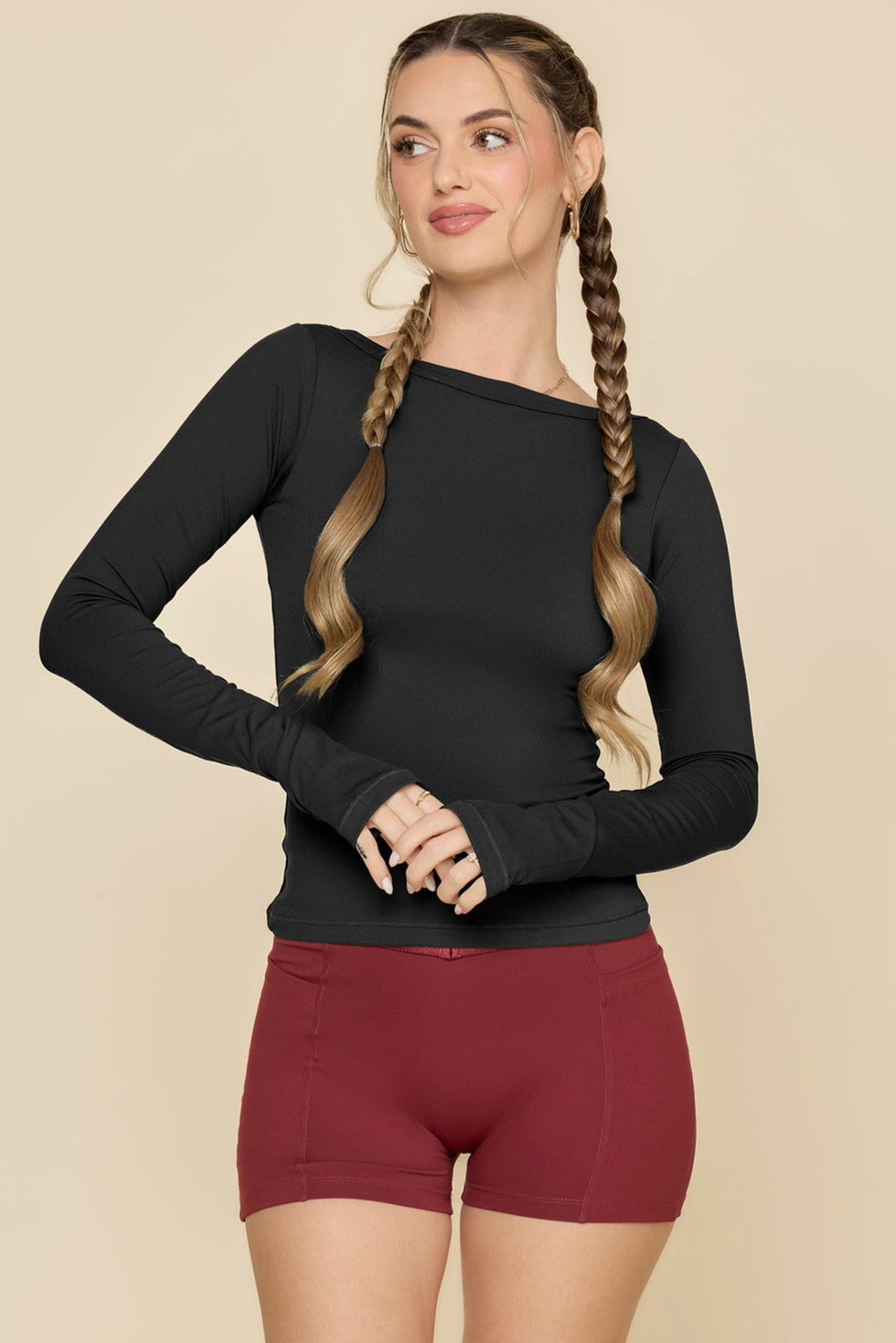 Your Favorite Reversible Long Sleeve Top - Black – POPFLEX®