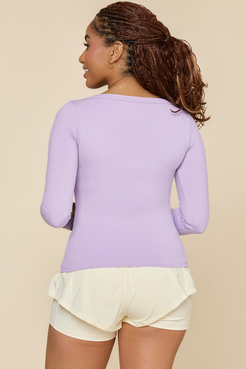 Your Favorite Reversible Long Sleeve Top - Digital Lavender – POPFLEX®