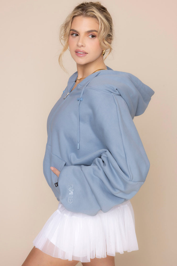 Zip Cloud Hoodie - Blue Storm – POPFLEX®